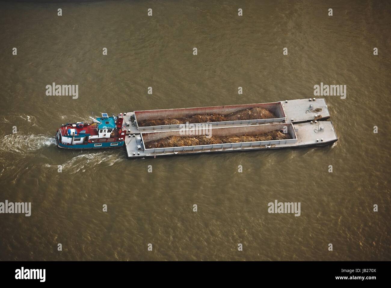Water transportation on the river Stock Photo - Alamy