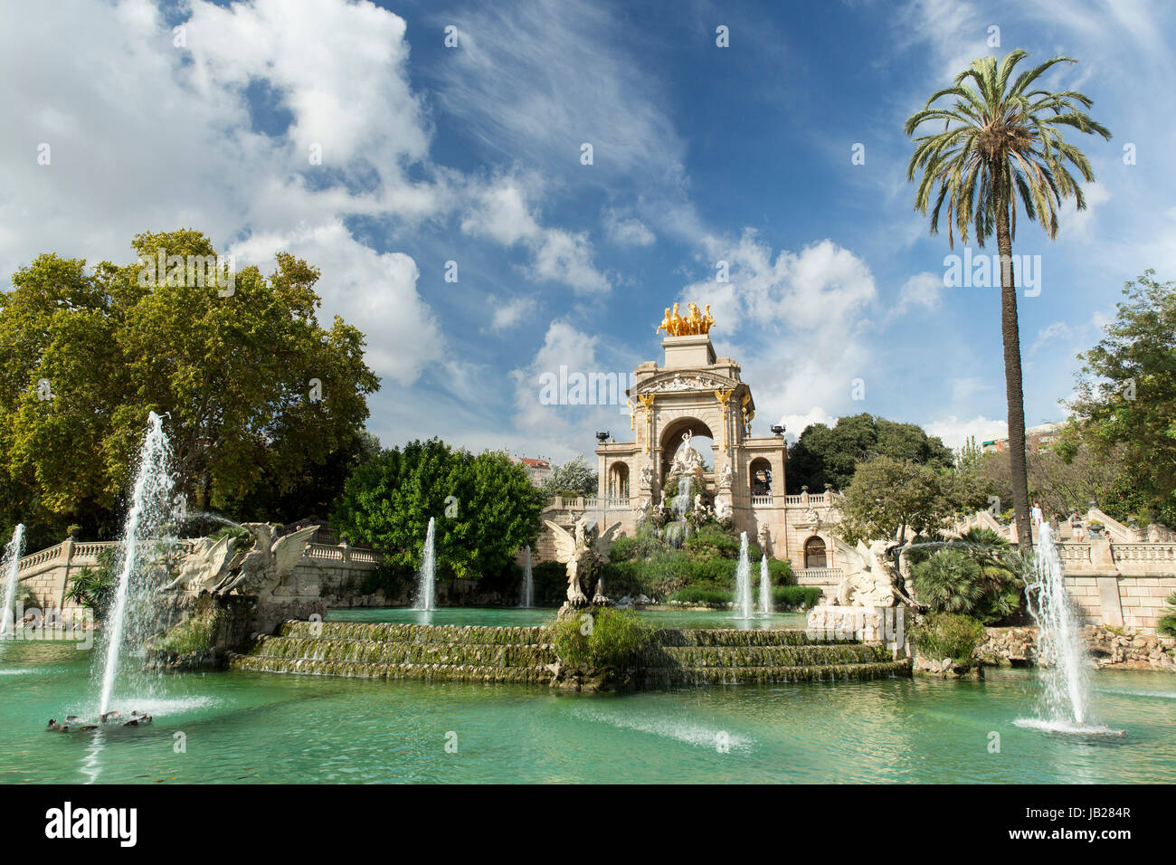 Cascada fontaine in Park of Barcelona, Spain Stock Photo - Alamy