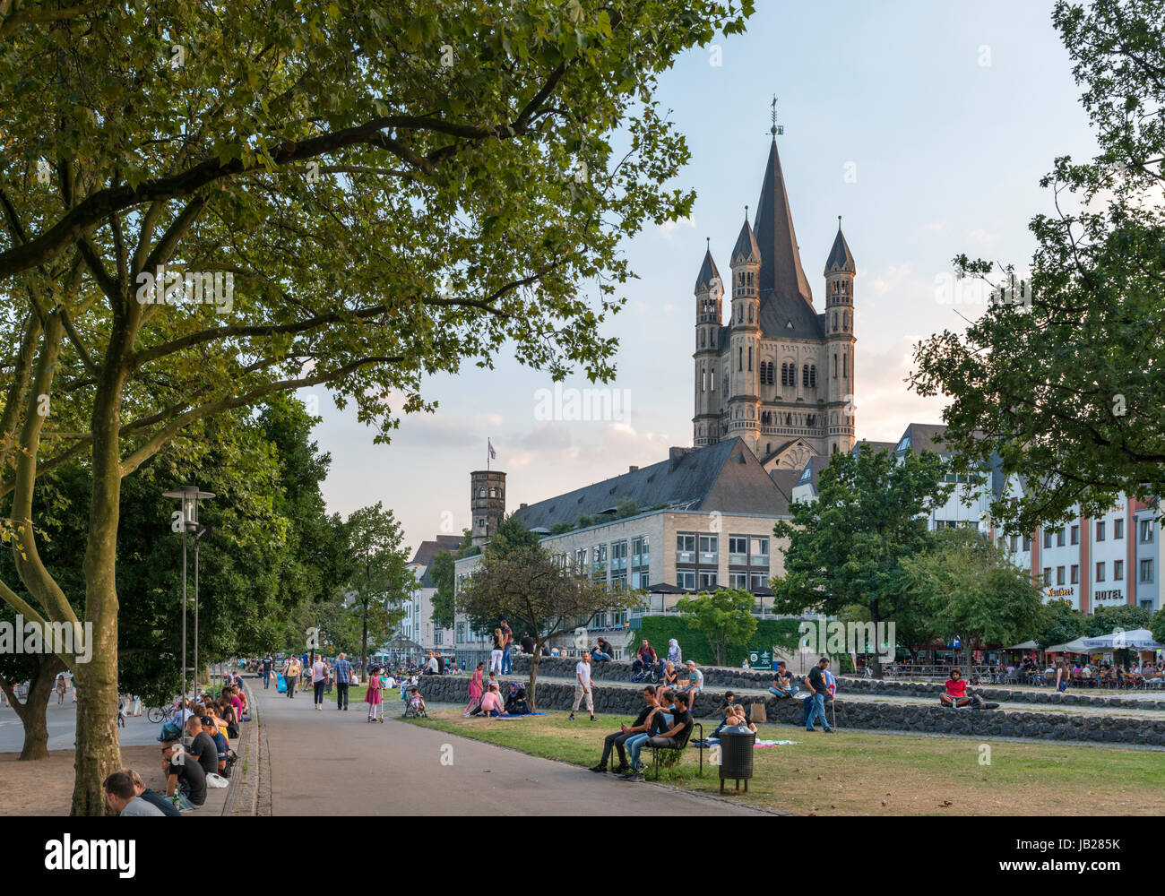 Great Saint Martin Church (Groß Sankt Martin) in the eary evening from ...