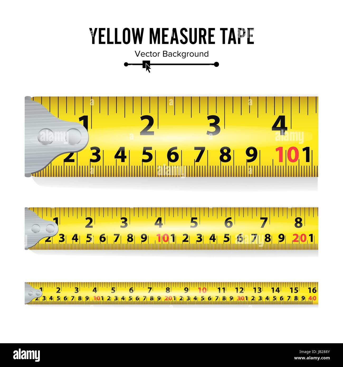 Yellow Measure Tape Vector Illustration. Measure Tool Equipment In ...