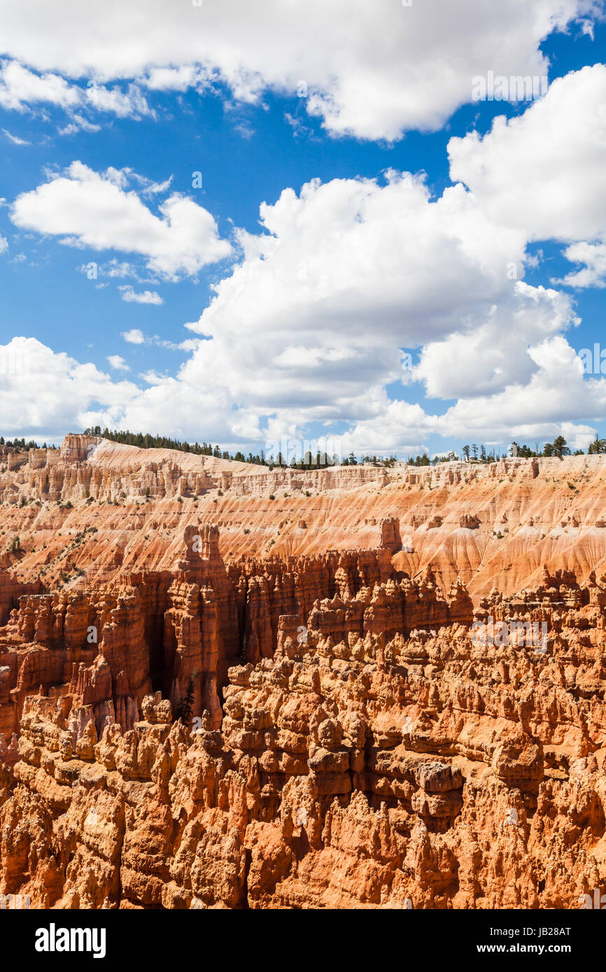 Orange colours in this iconic view of Bryce Canyon National Park, USA ...