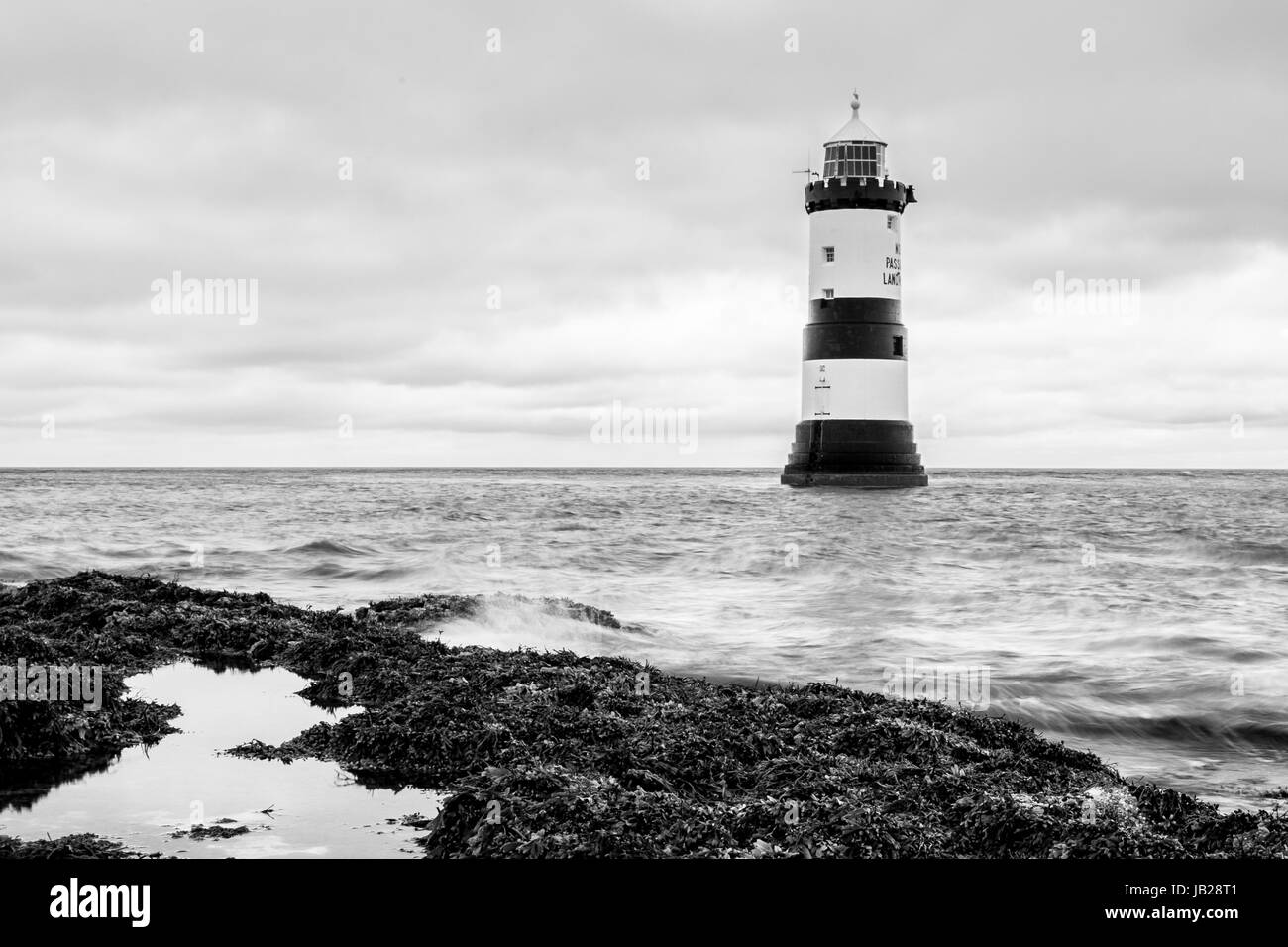Penmon Point Lighthouse, Trwyn Du Lighthouse at Penmon Point Stock ...