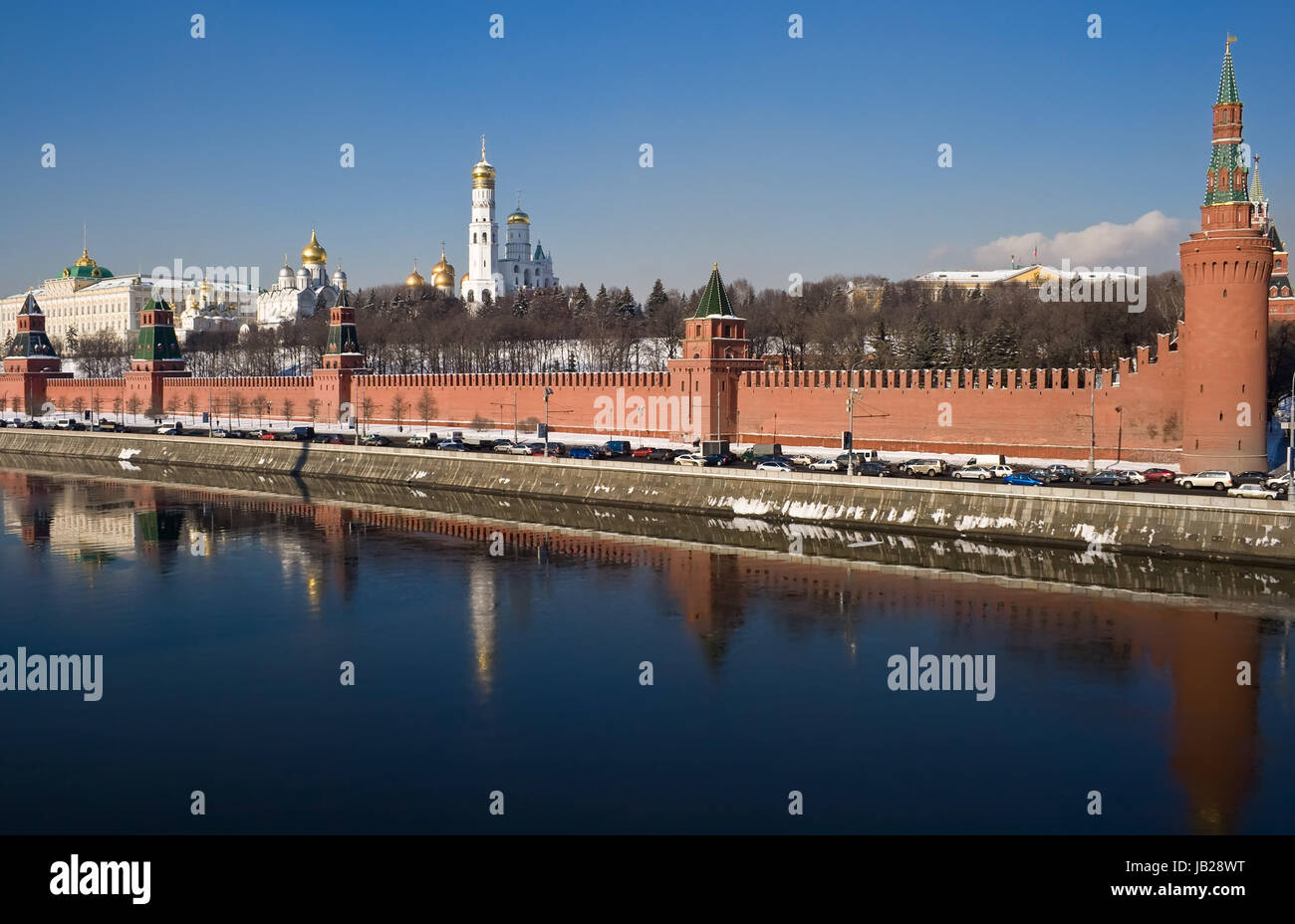 Famous Moscow Kremlin in winter, Russia Stock Photo - Alamy