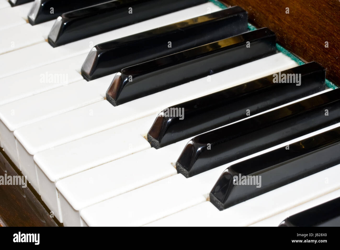 Closeup view of a piano keyboard Stock Photo - Alamy