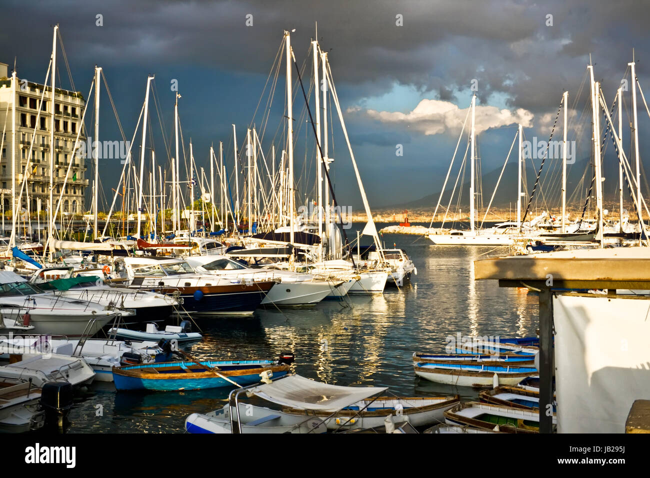 Old port of naples Stock Photo - Alamy