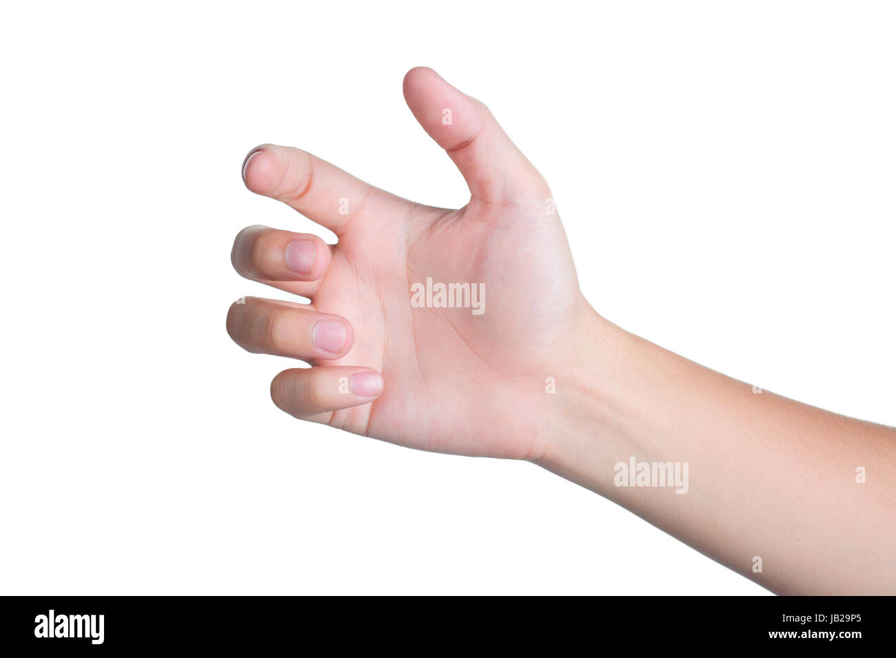 hand sign posture pick hold in isolated Stock Photo - Alamy