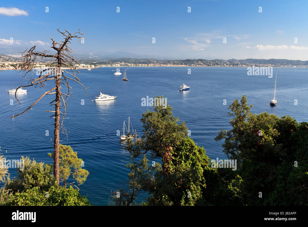 Beautiful Scenic Coastline on the French Riviera near Cannes, France ...