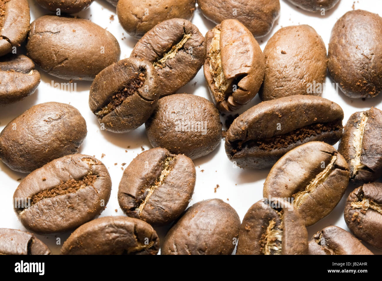 Natural coffee beans, high quality macro closeup Stock Photo - Alamy