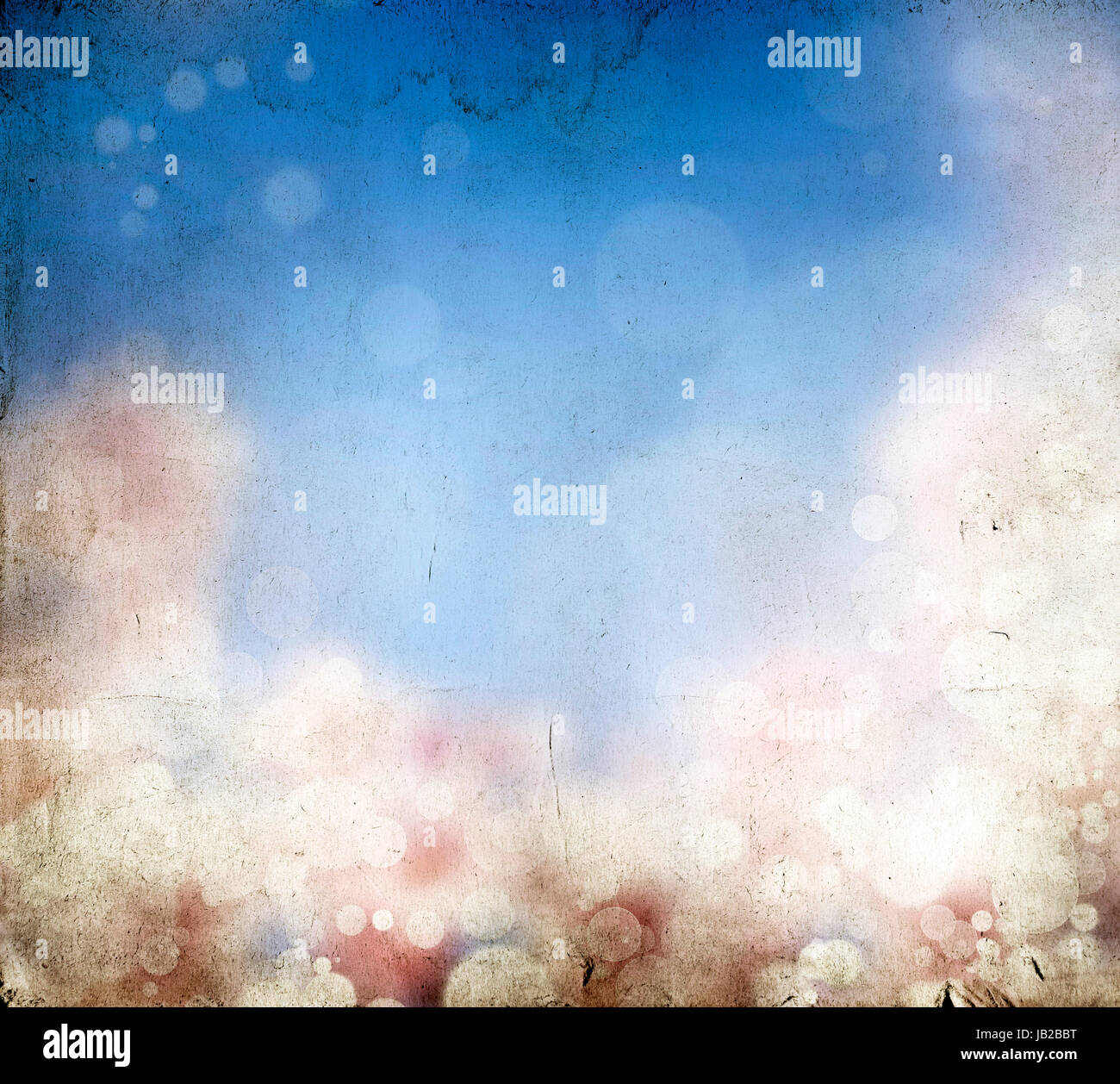 Vintage spring background with colorful lights Stock Photo - Alamy