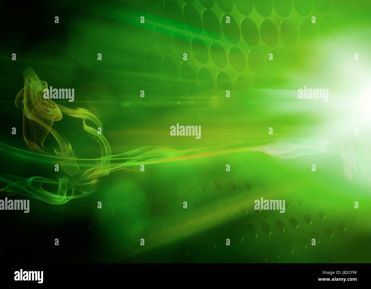 green abstract background wiyh light rays Stock Photo - Alamy