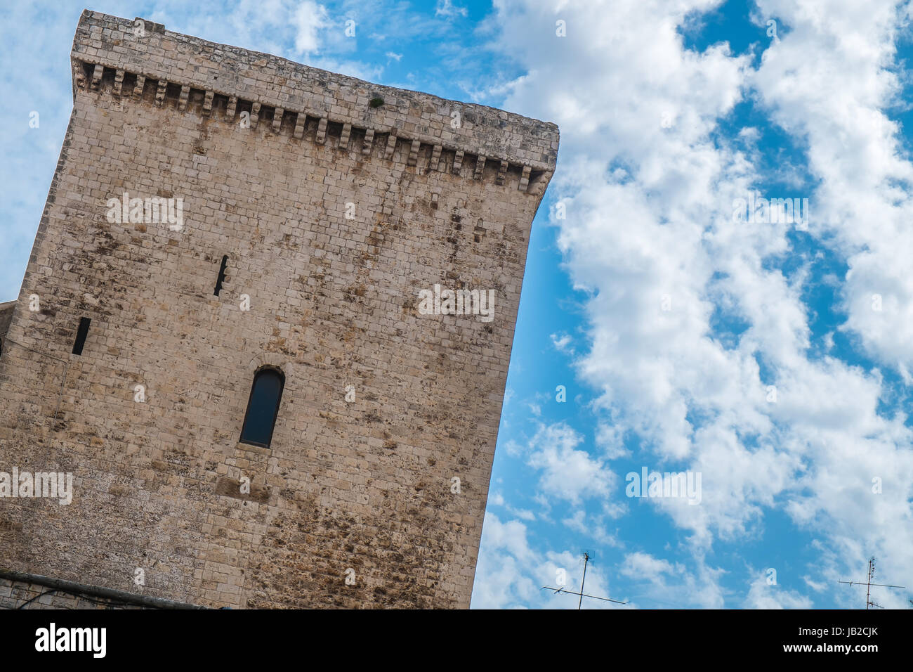 Fortification architecture in COnversano, south of Italy Stock Photo ...