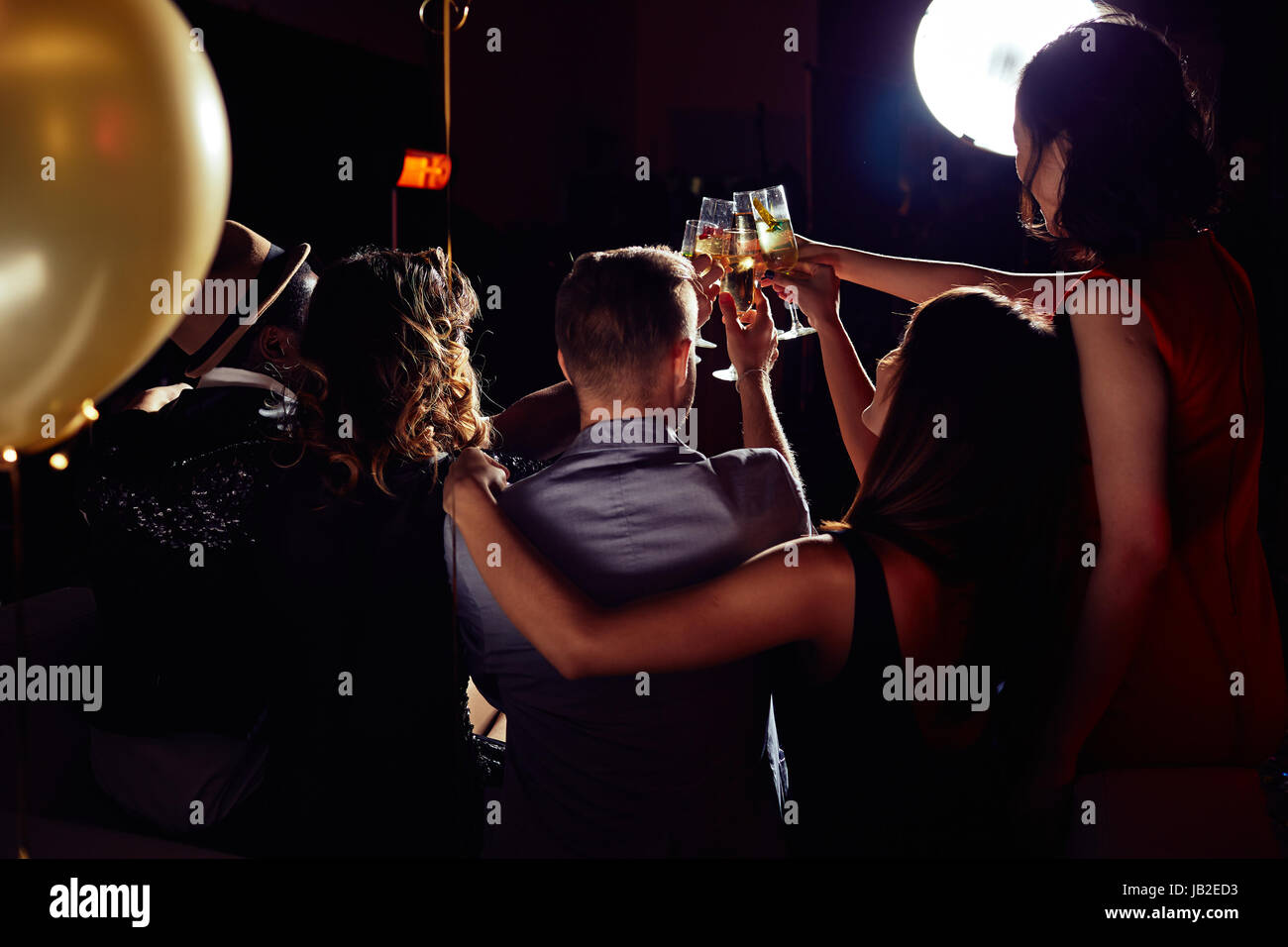 Partying with Friends Stock Photo - Alamy