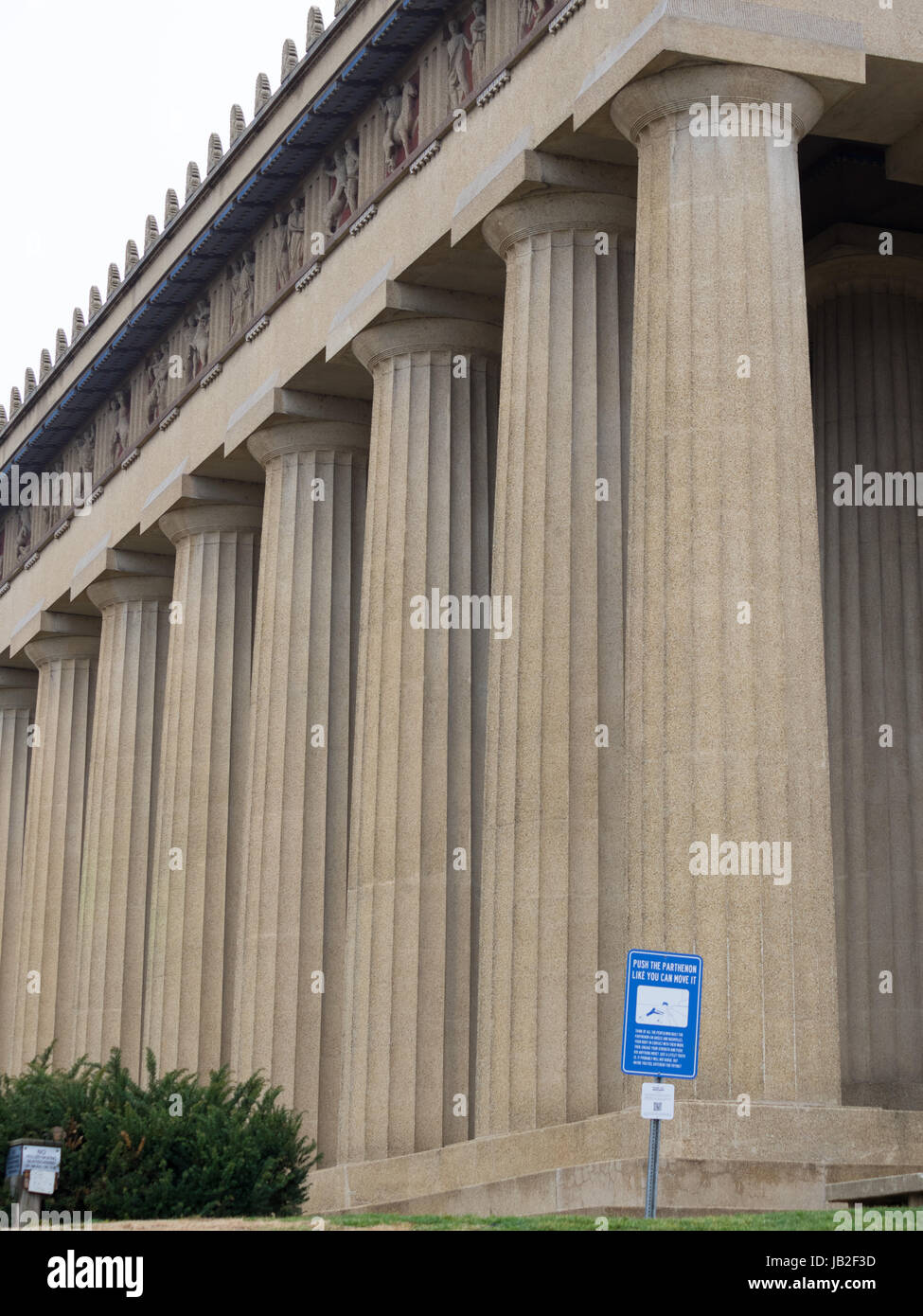 The Parthenon Temple reconstruction, from the Acropolis in Athens ...