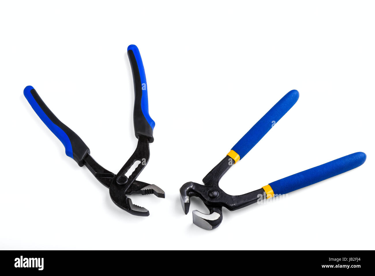 metalwork pincers isolated on white background Stock Photo - Alamy