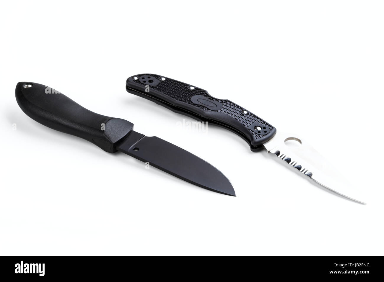 Folding pocket knife with one edge isolated on white background Stock ...