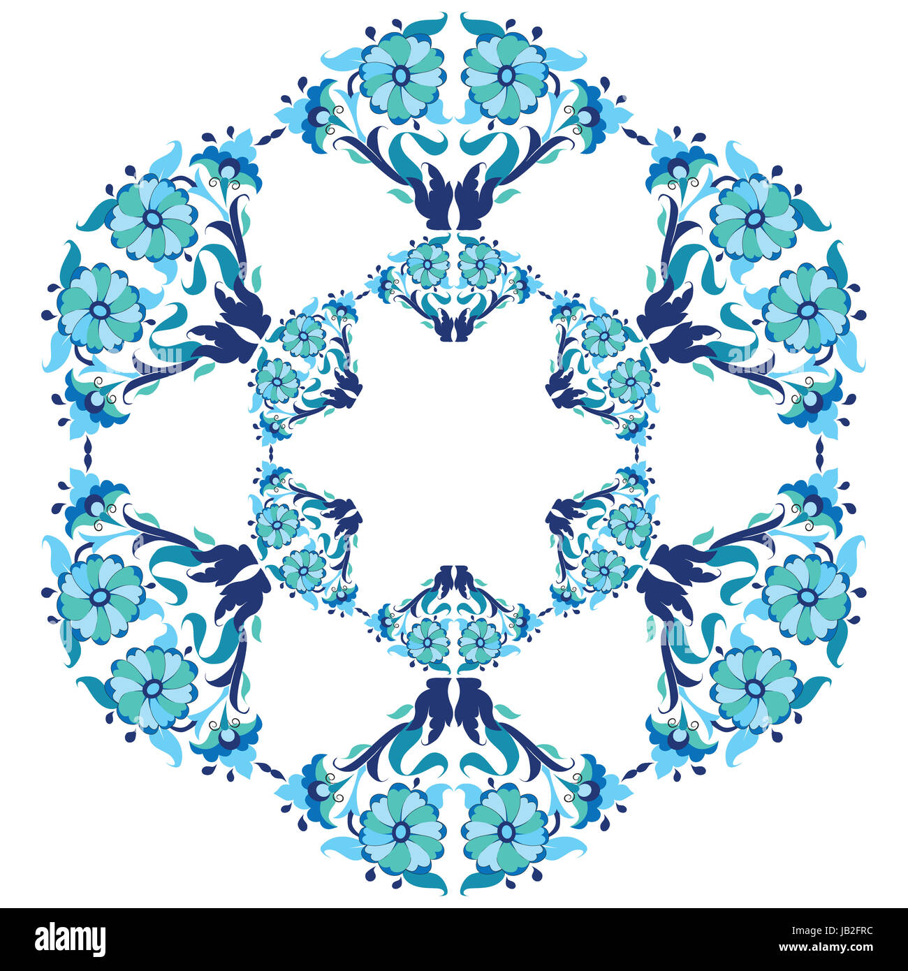 blue series is designed using the old patterns anatolia Stock Photo - Alamy