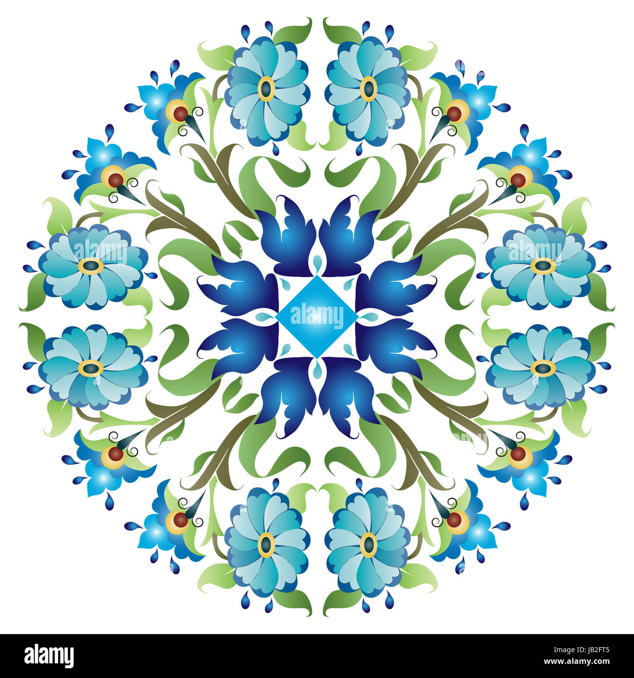 blue series is designed using the old patterns anatolia Stock Photo - Alamy