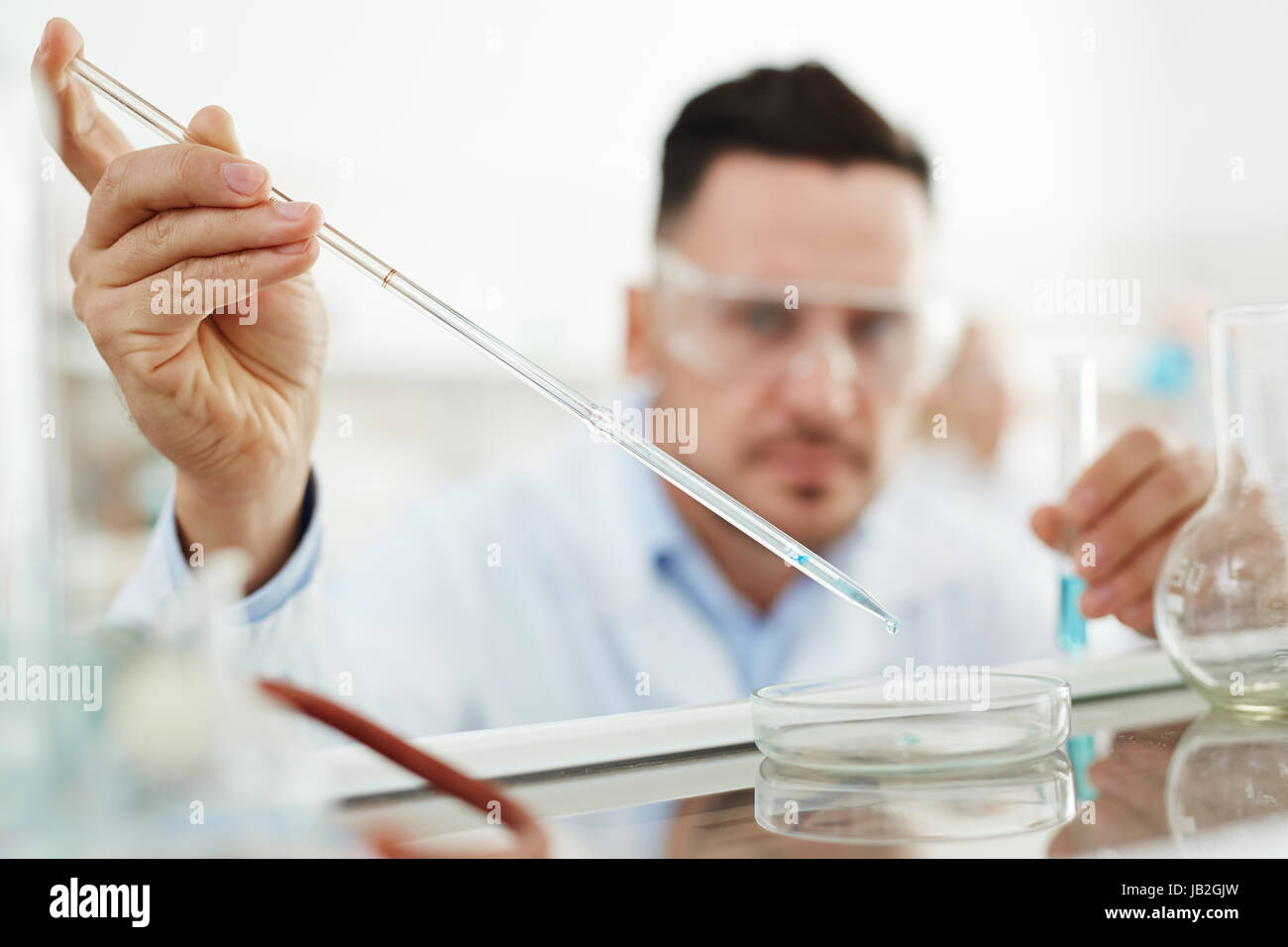 Bio Molecular Experiment in Laboratory Stock Photo - Alamy