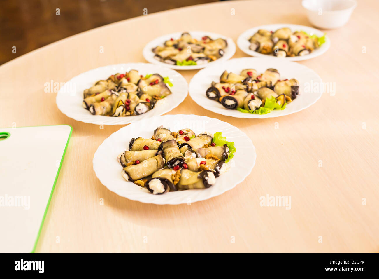 Assortment festive appetizers on the table Stock Photo - Alamy