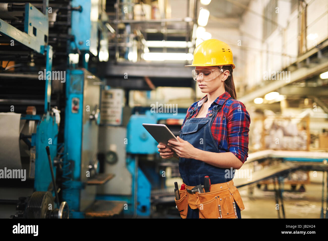 Making Inventory in Modern Plant Stock Photo - Alamy