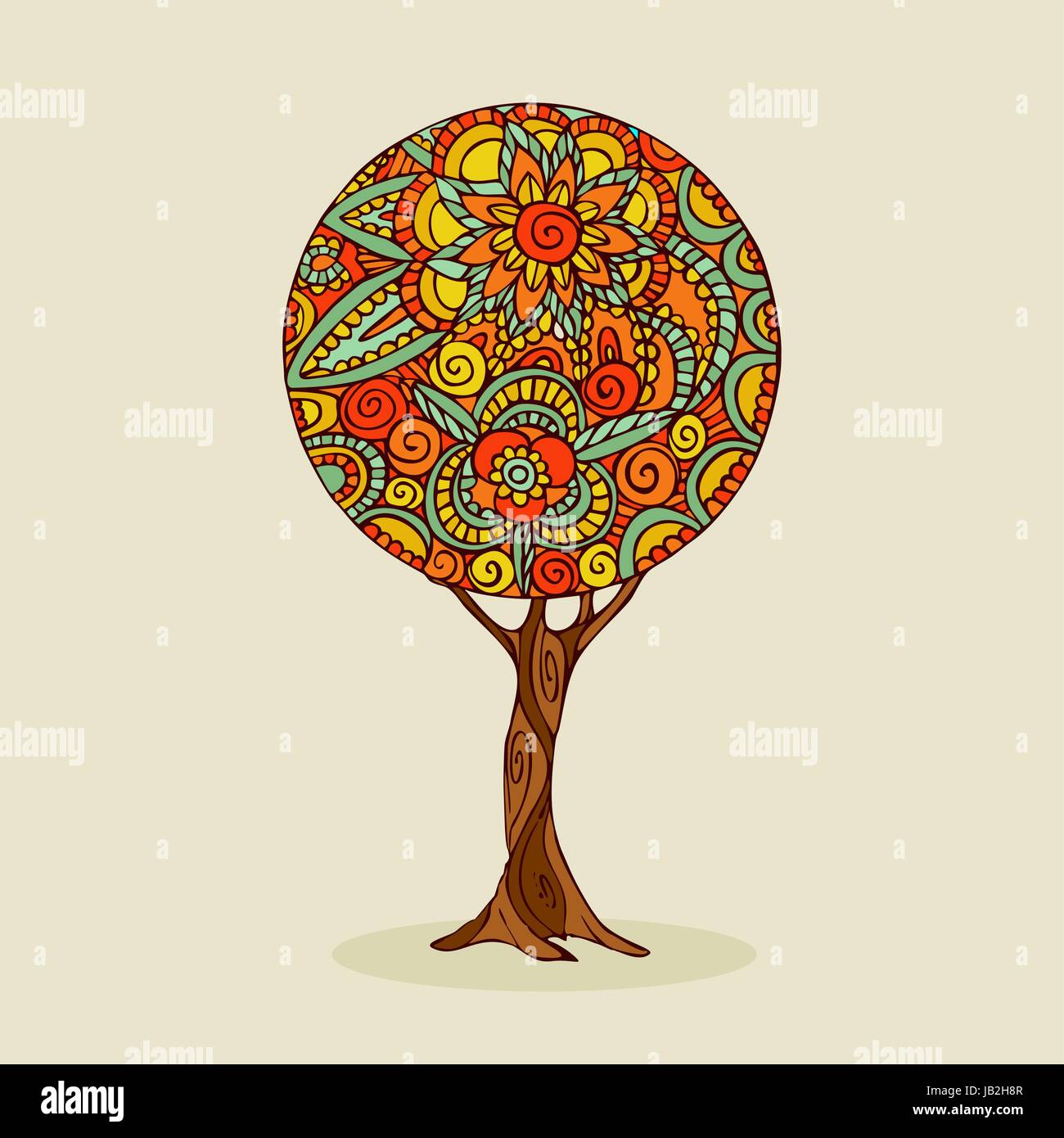 Indian tree of life illustration hi-res stock photography and images ...
