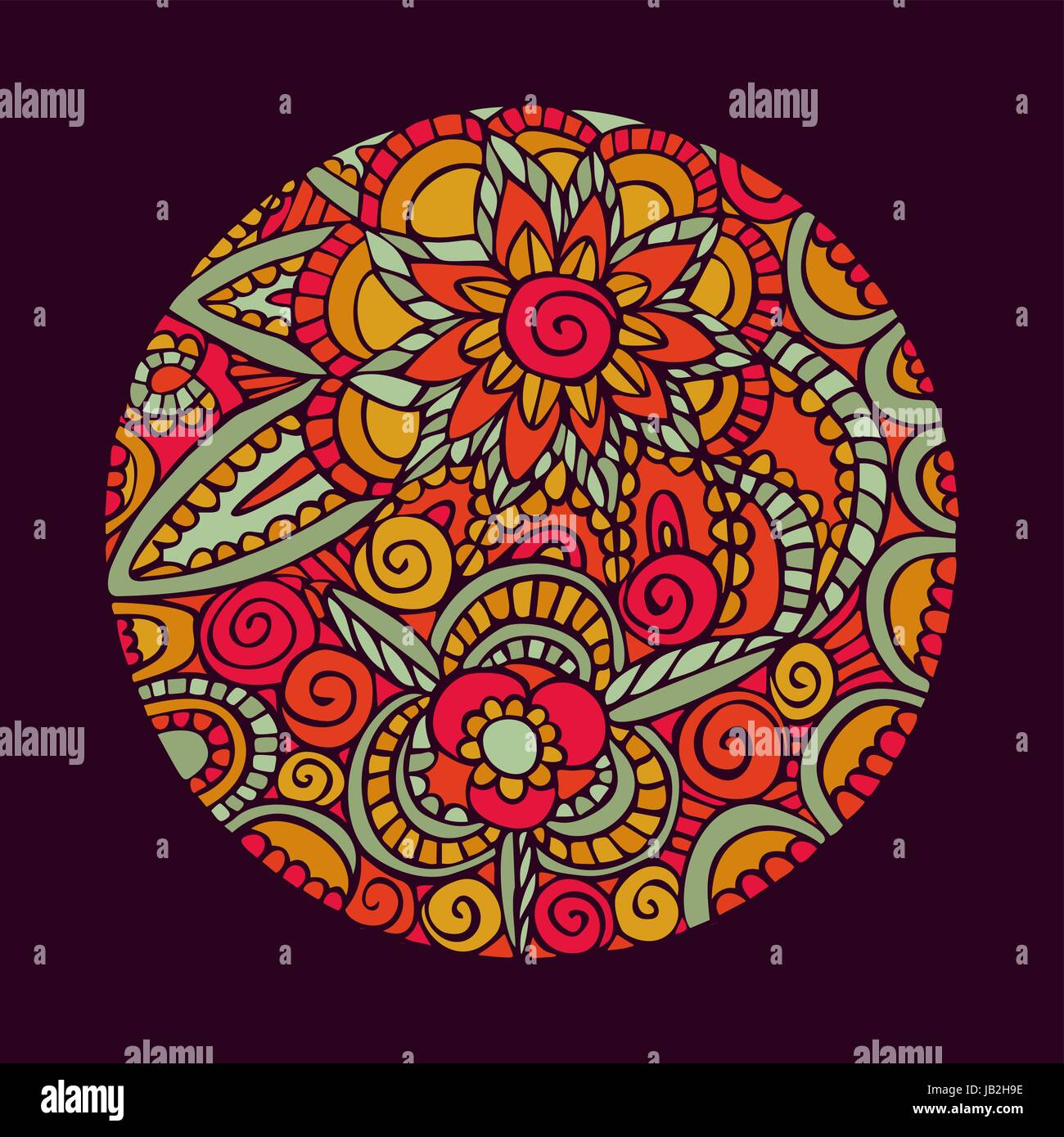 Traditional Mandala Flower