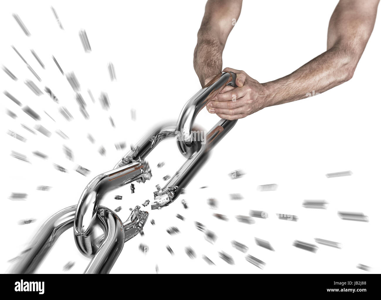 Breaking chains burst hi-res stock photography and images - Alamy