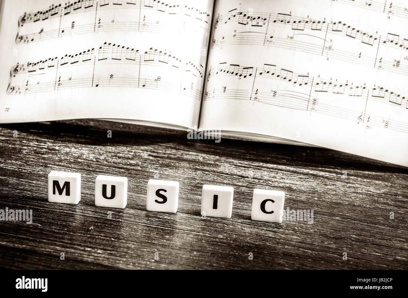 Vintage Music Notes Photography