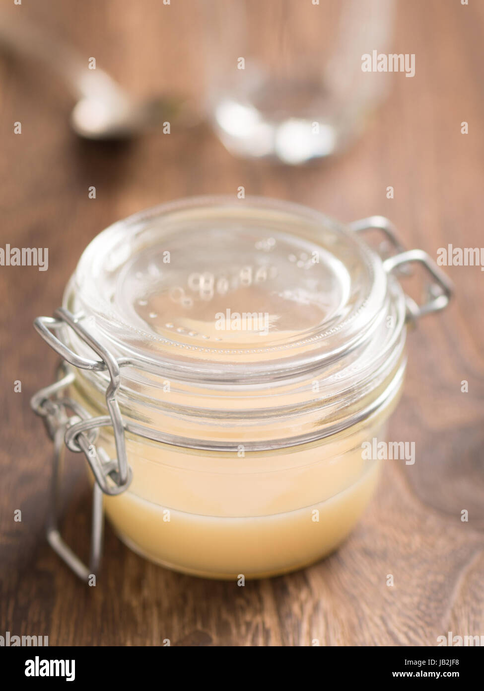 close up of a bottle of sweetened condensed milk Stock Photo - Alamy