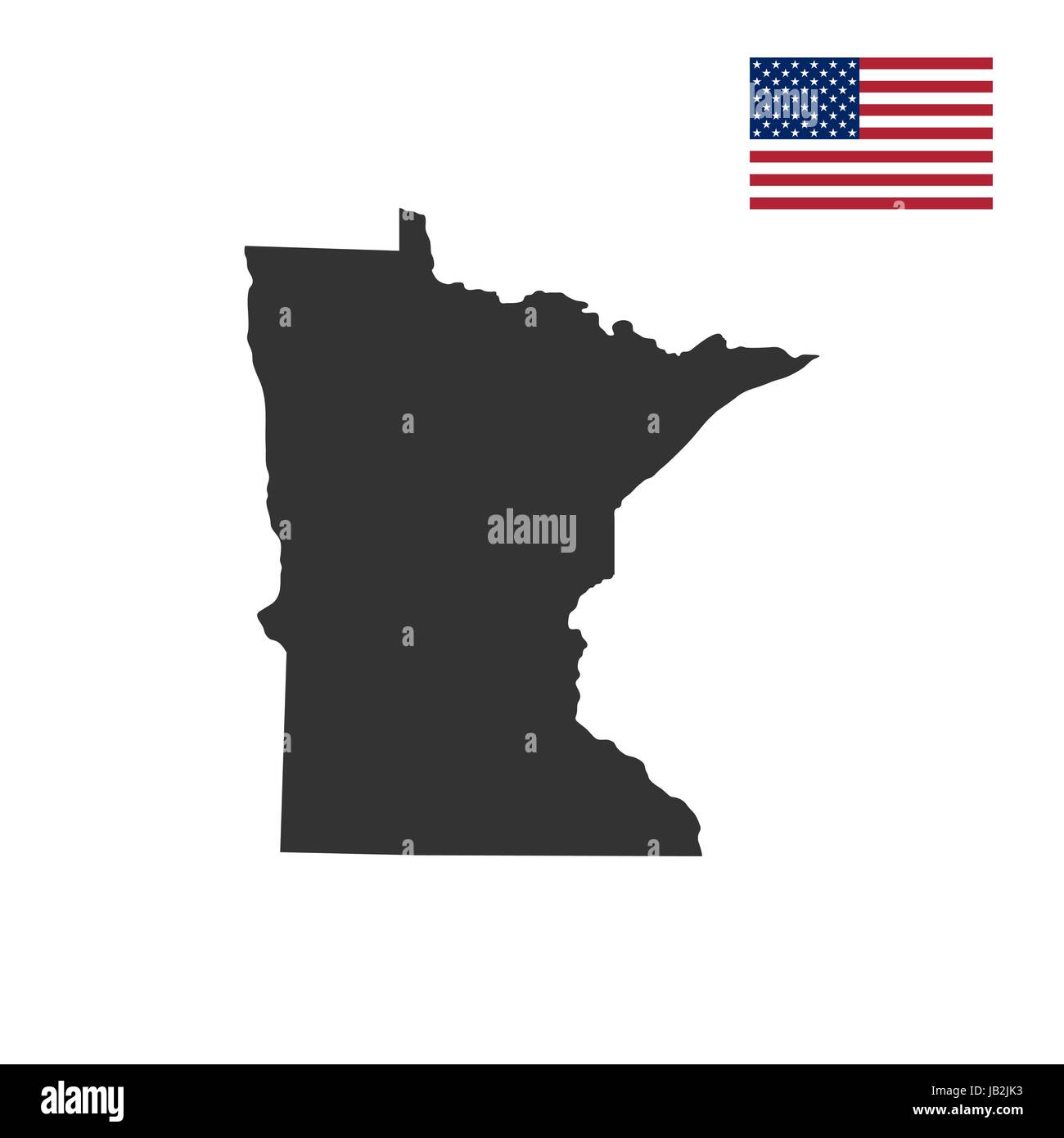 Minnesota us state outline Stock Vector Images - Alamy