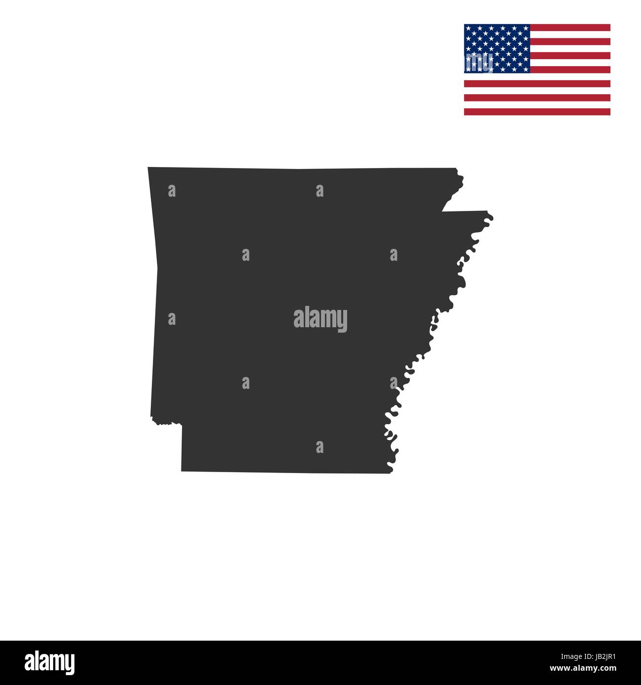 Symbol map state arkansas Stock Vector Images - Alamy
