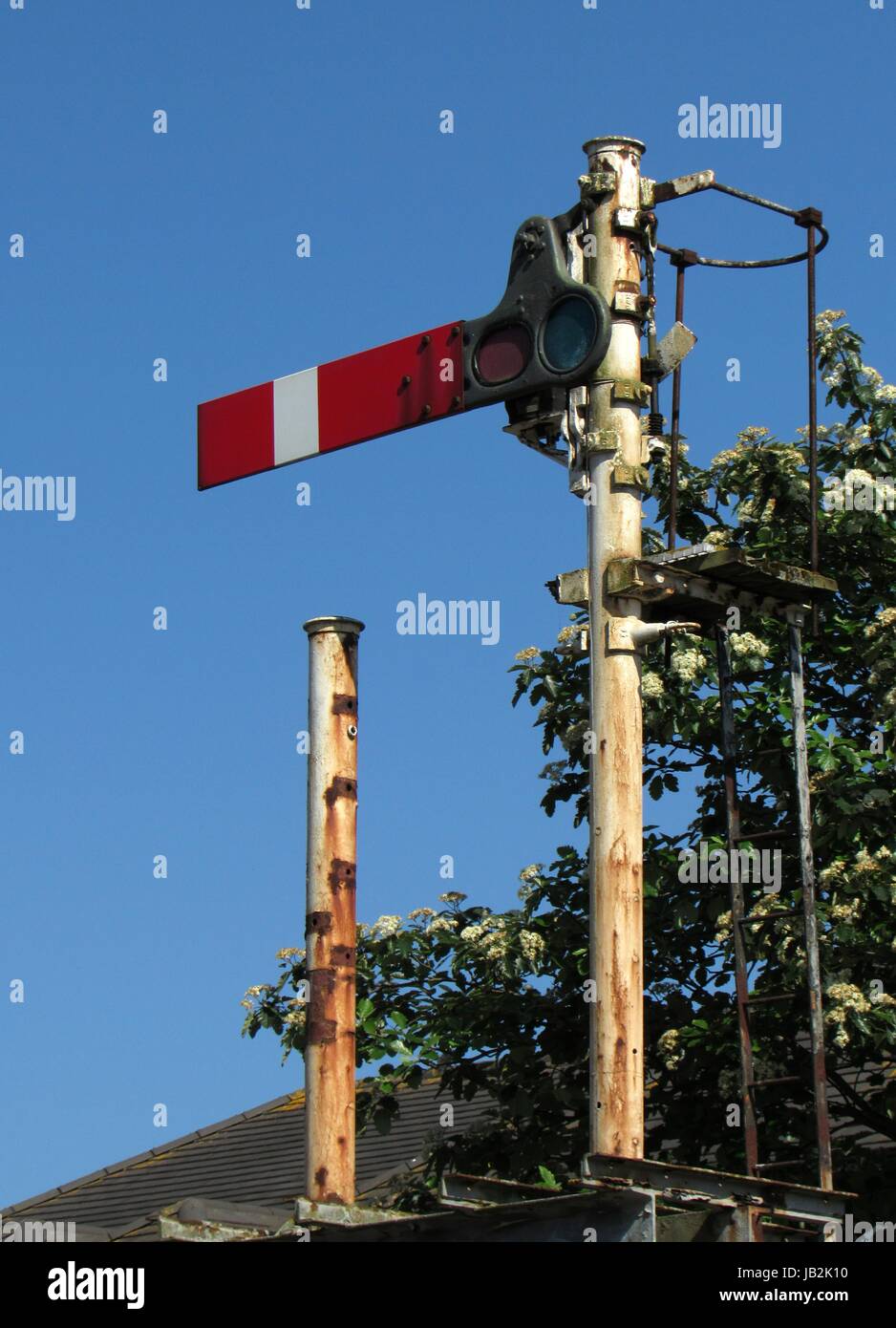 Semaphore signal at Nunthorpe Station Stock Photo - Alamy