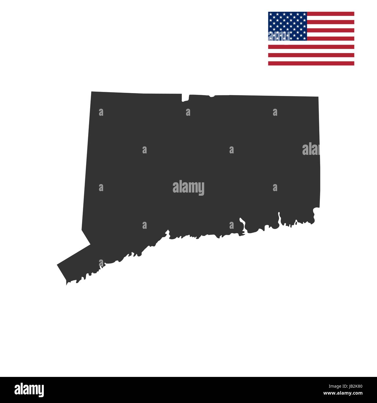 Map of connecticut state hi-res stock photography and images - Alamy