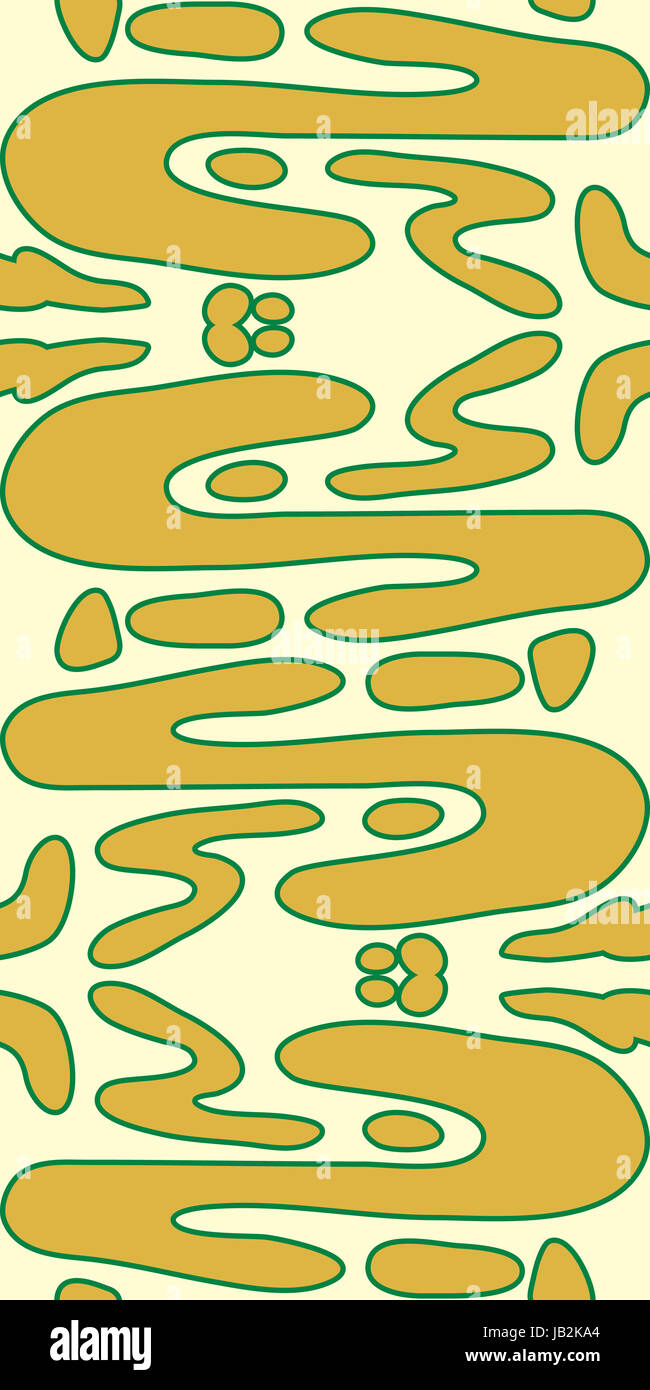 Seamless wallpaper pattern of yellow organic shapes Stock Photo - Alamy