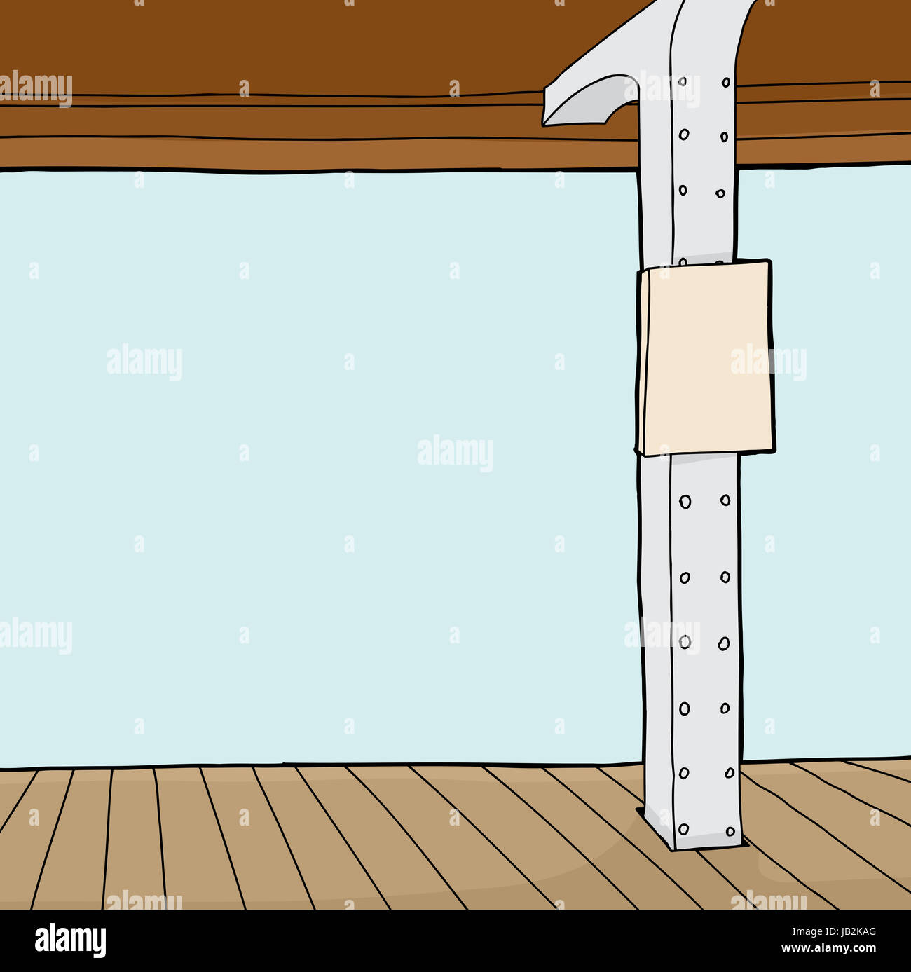 Empty train station platform with blank sign Stock Photo - Alamy