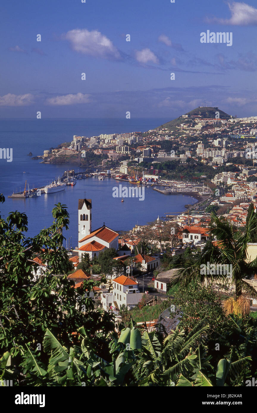 FUNCHAL MADEIRA Funchal Harbour, a cruising destination with cruise ...