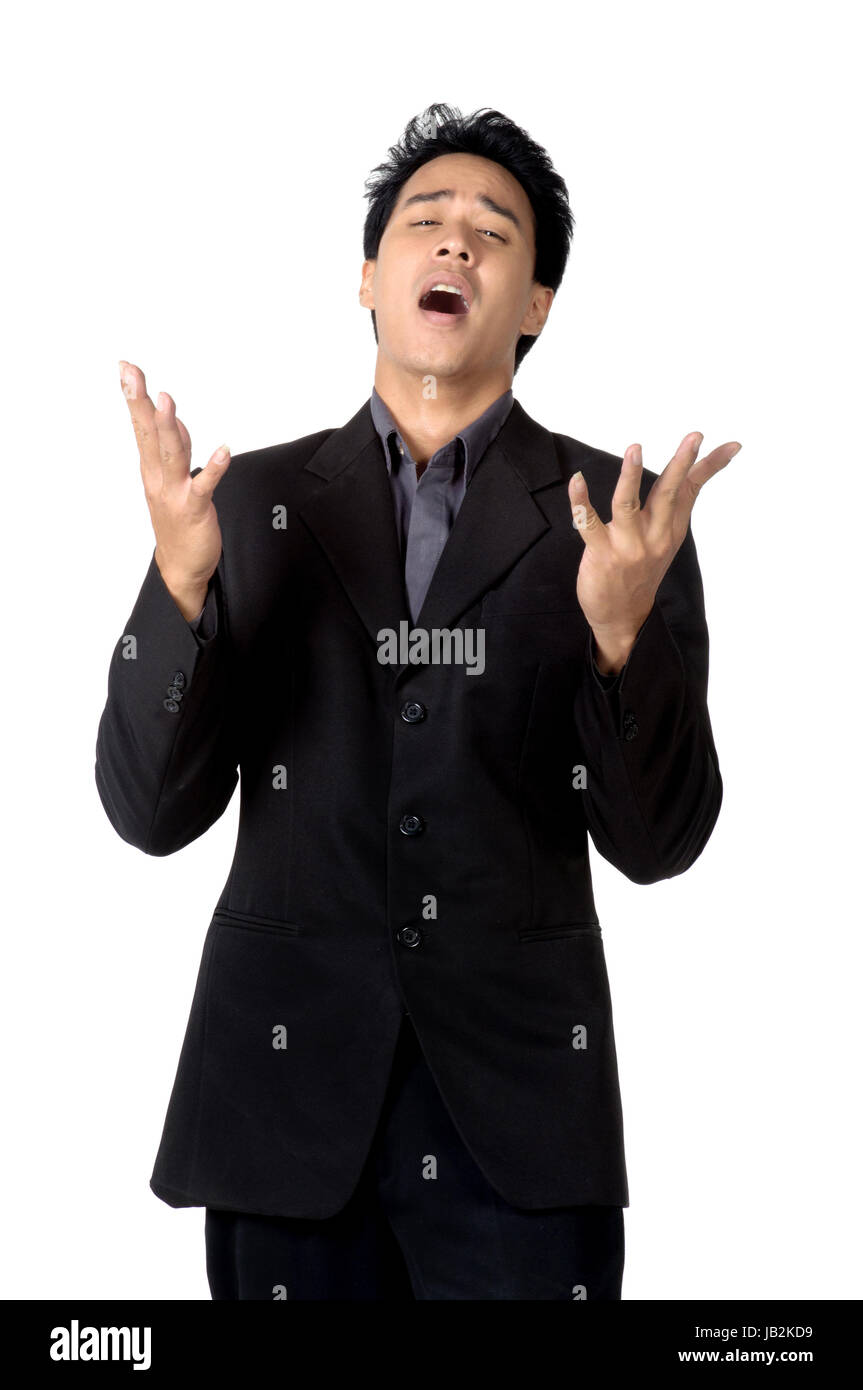 Business man Disappointed isolated Stock Photo - Alamy