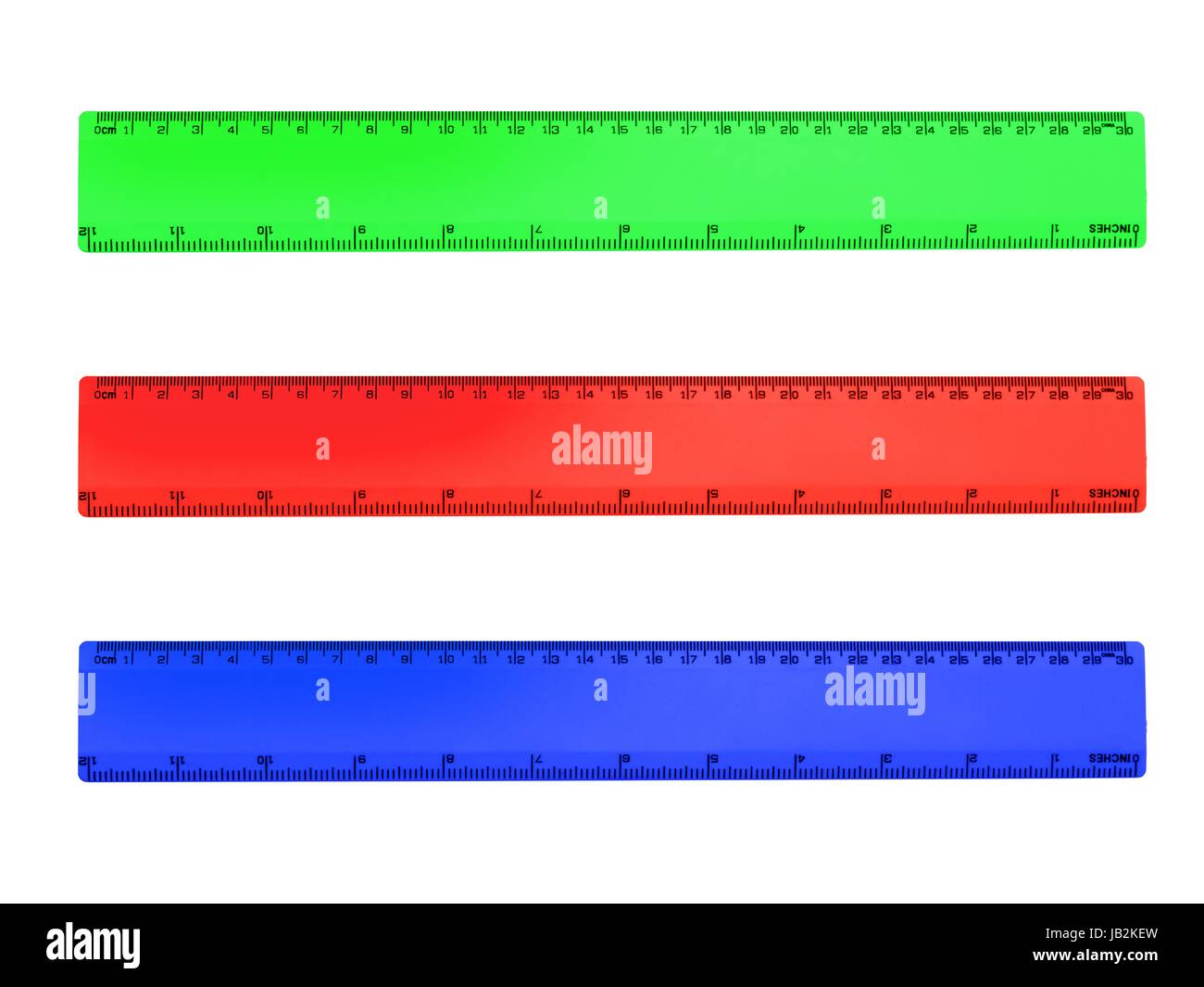 Rulers isolated against a plainwhite background Stock Photo - Alamy