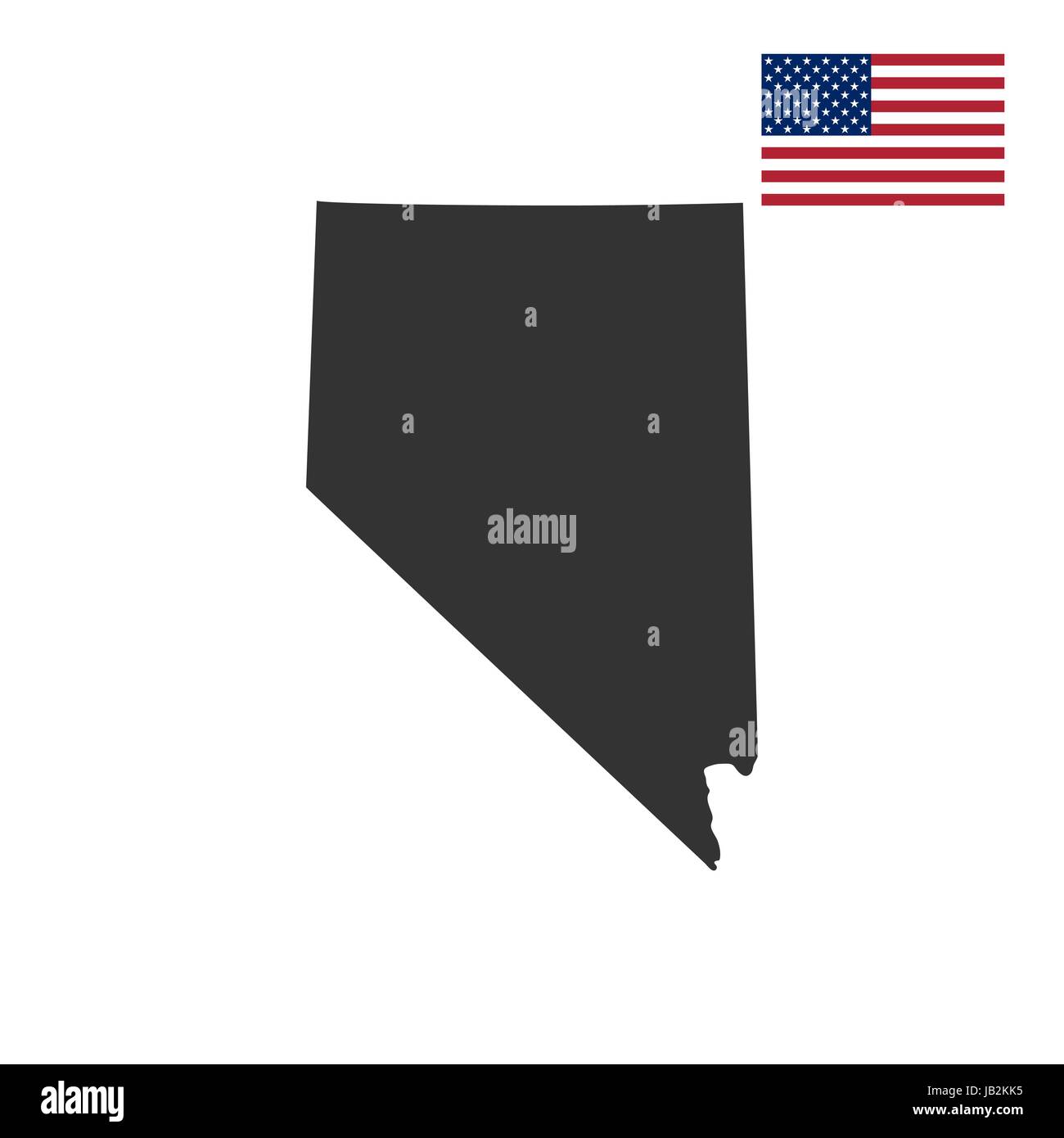 Nevada state map hi-res stock photography and images - Alamy