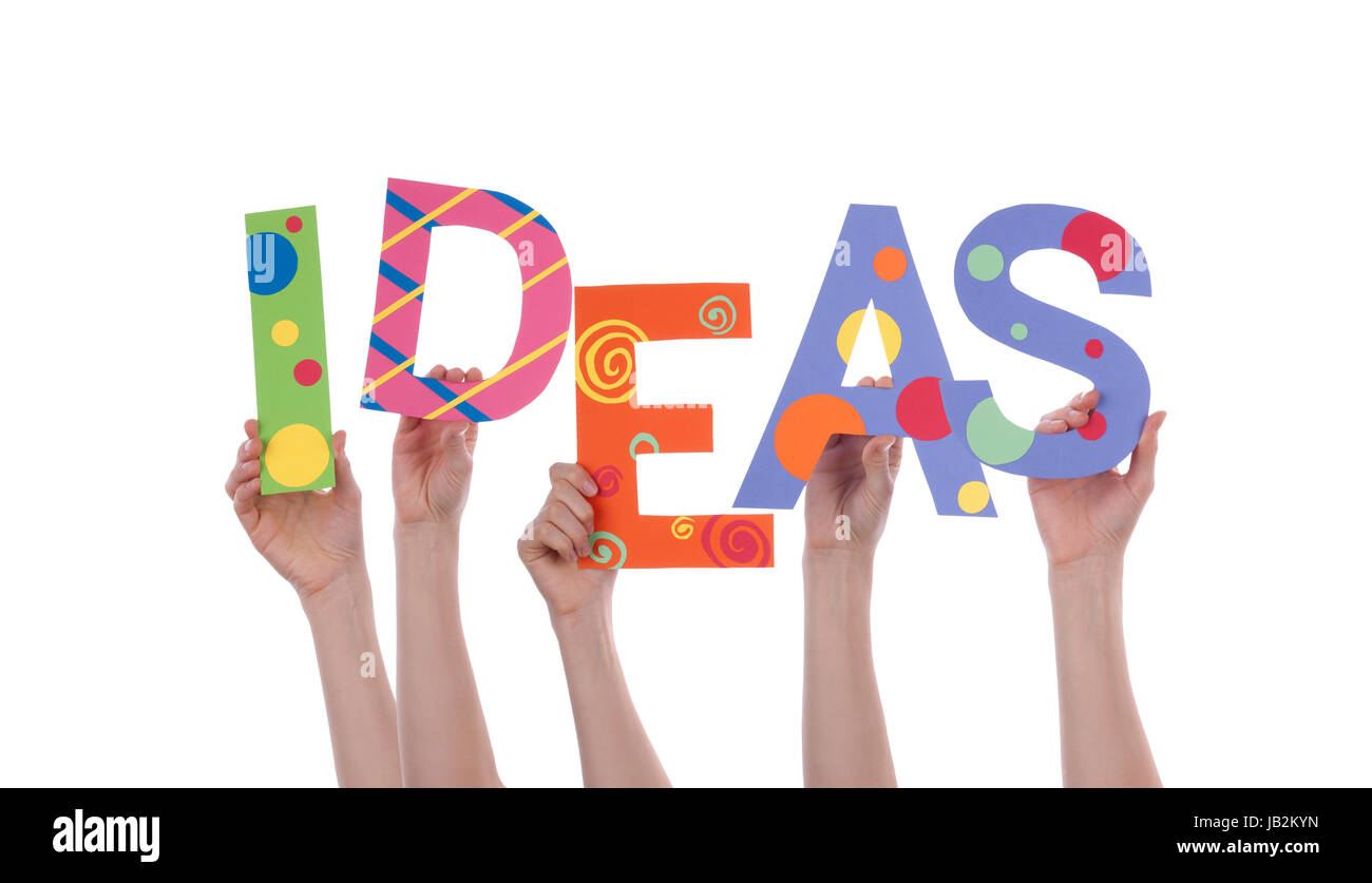 Many Hands Holding the Colorful Word Ideas, Isolated Stock Photo - Alamy Many Hands Holding the Colorful Word Ideas, Isolated Stock Photo - Alamy