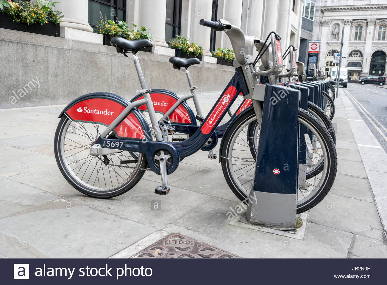 London Santander Cycles Docking Station High Resolution Stock ...