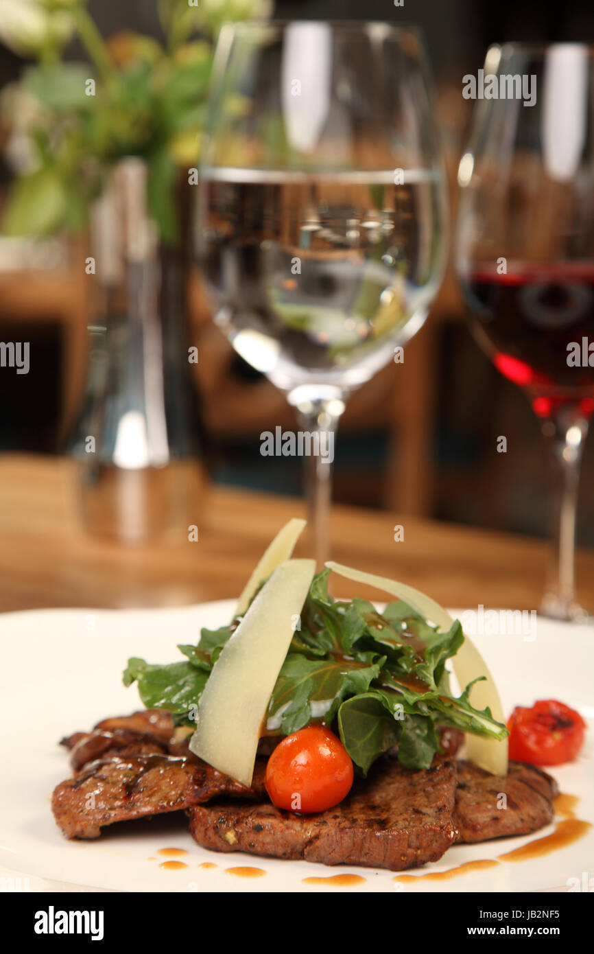 A classy meat dish in a luxury restaurant Stock Photo - Alamy