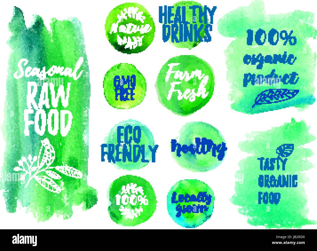 Veggi food green label Stock Vector Image & Art - Alamy