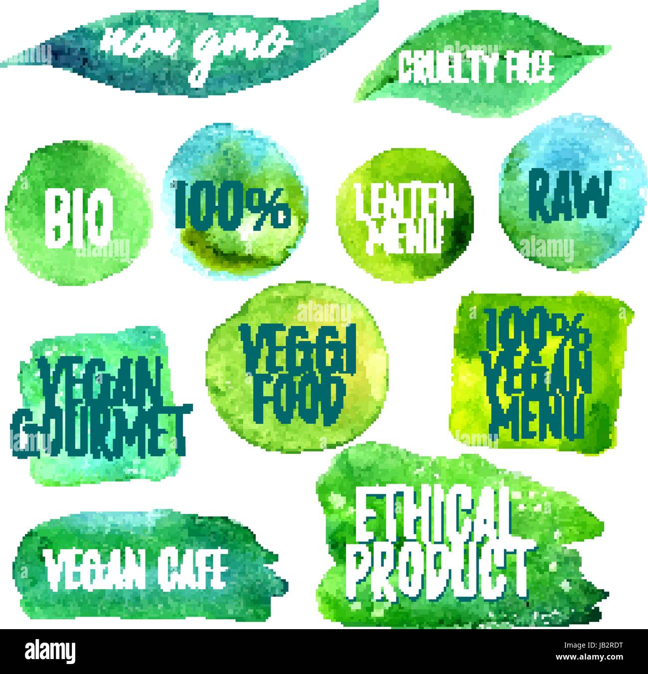 Veggi food green label Stock Vector Image & Art - Alamy