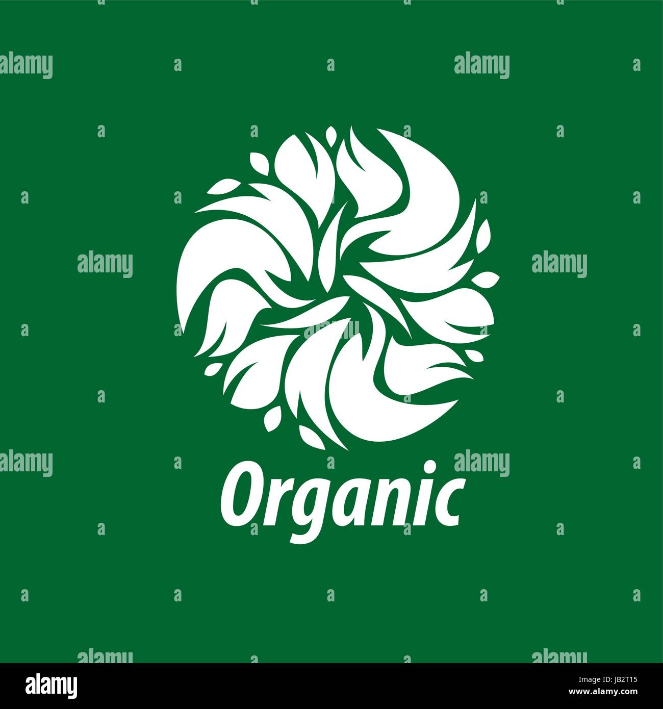 template logo design organic. Vector illustration icon Stock Vector ...