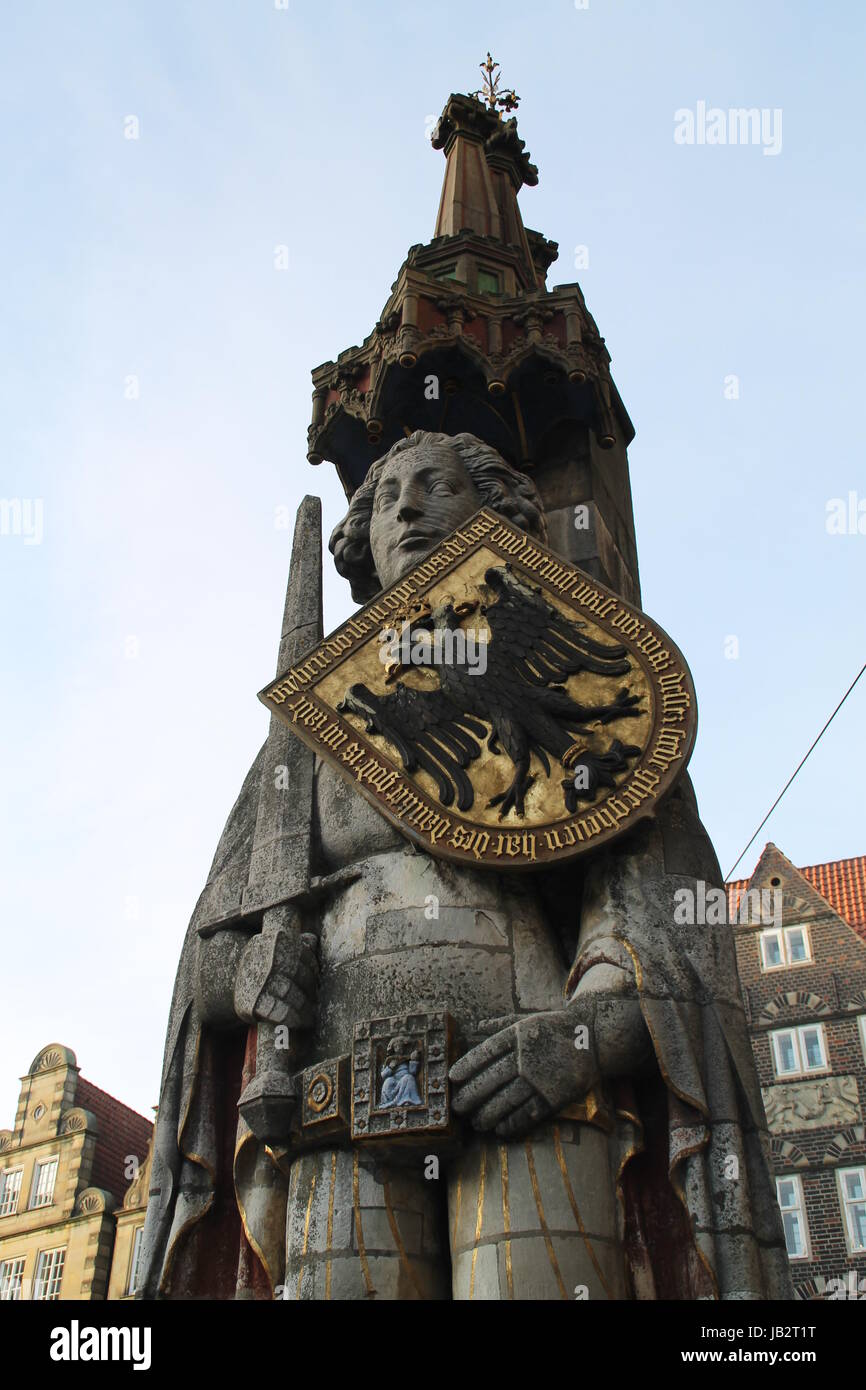 the roland in bremen Stock Photo - Alamy