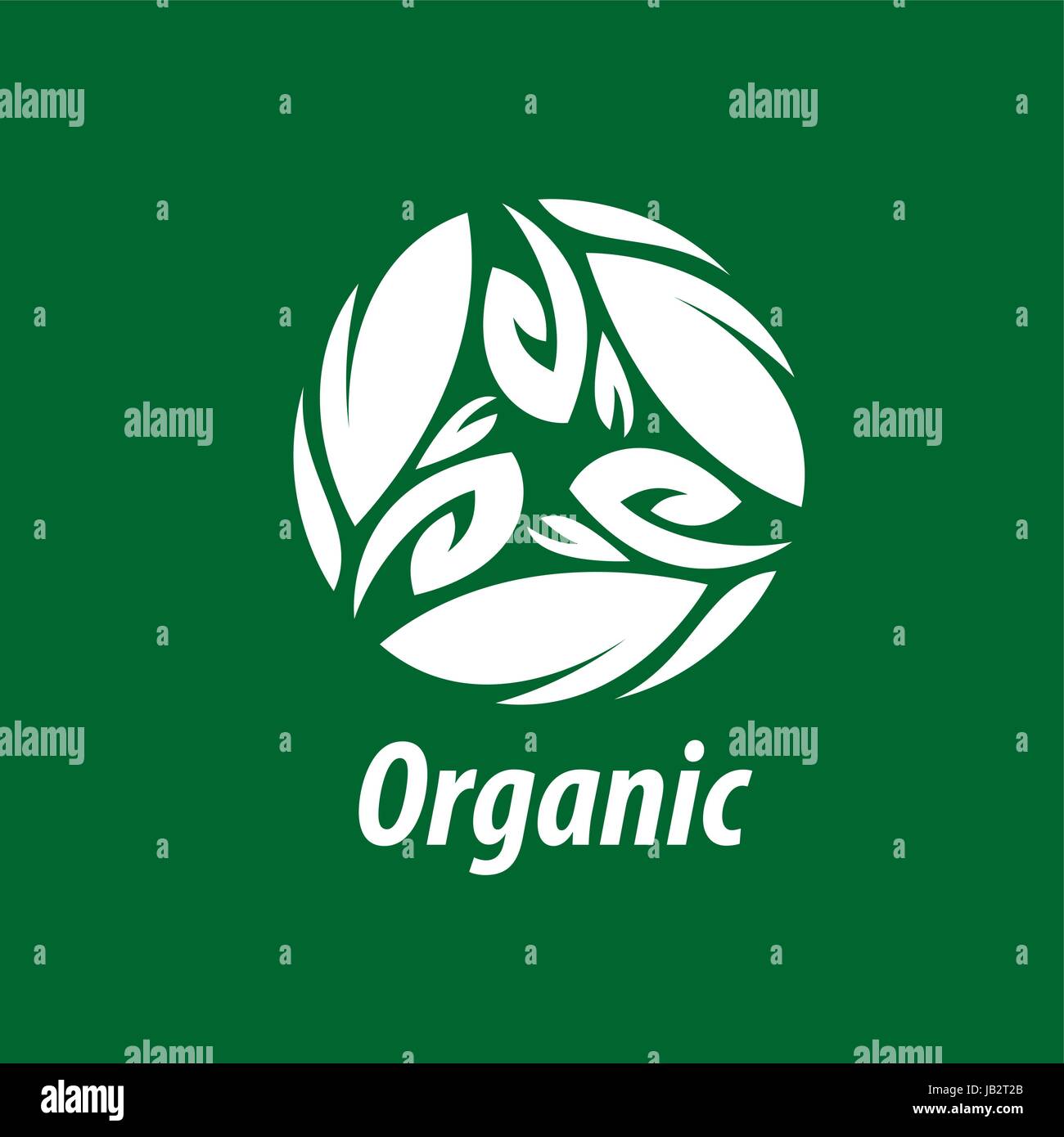 template logo design organic. Vector illustration icon Stock Vector ...