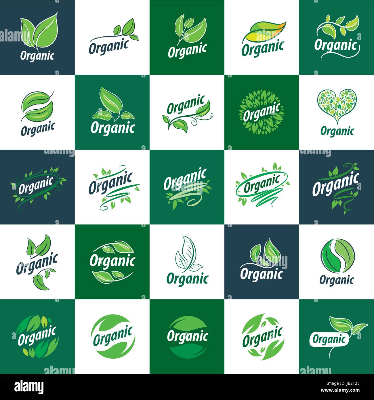 template logo design organic. Vector illustration icon Stock Vector ...
