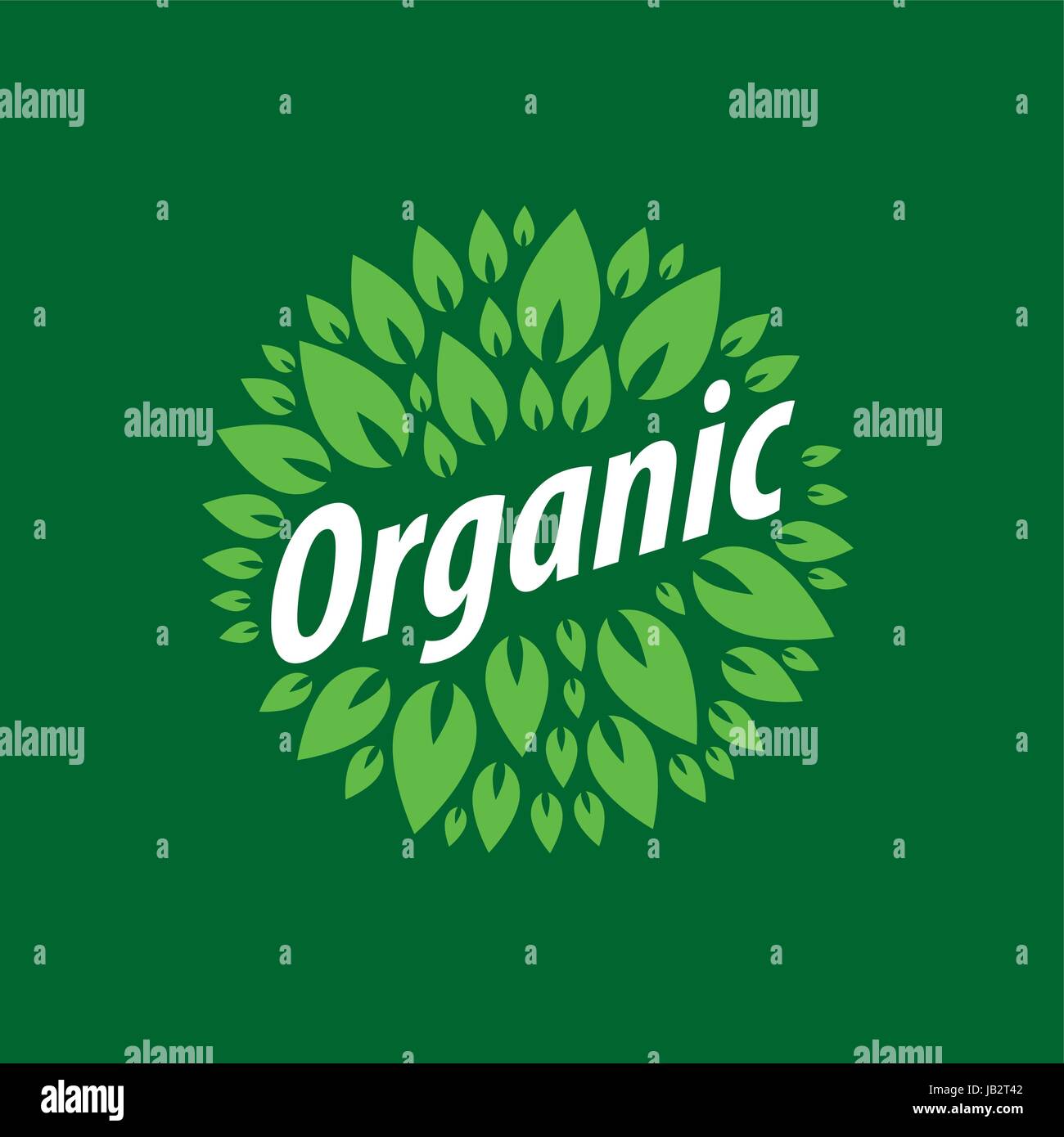 template logo design organic. Vector illustration icon Stock Vector ...
