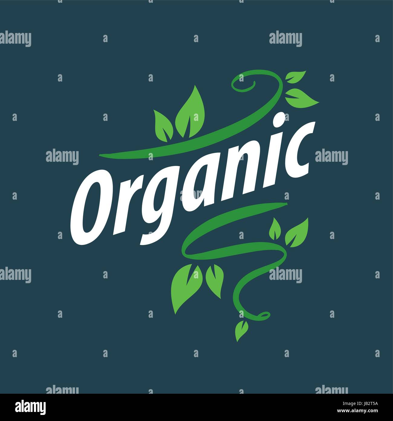 template logo design organic. Vector illustration icon Stock Vector ...